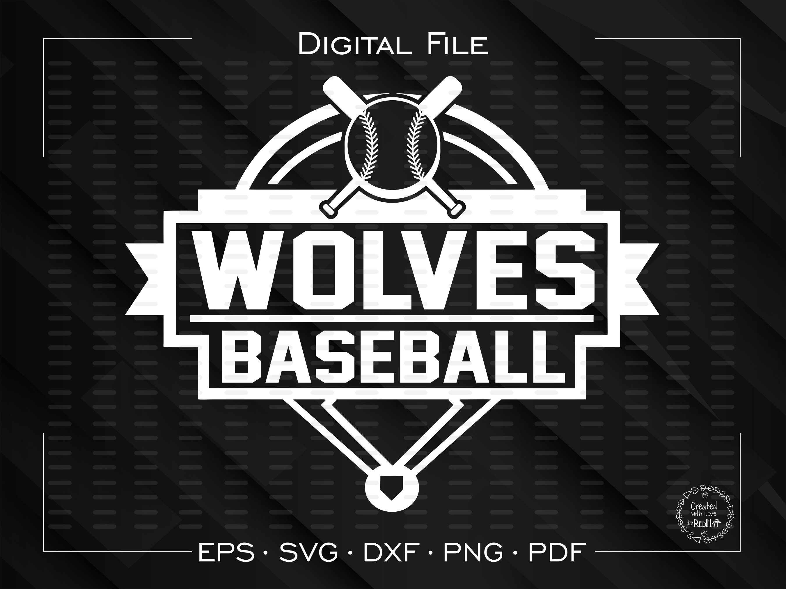Wolves Baseball svg Baseball svg Wolf Baseball svg wolves | Etsy