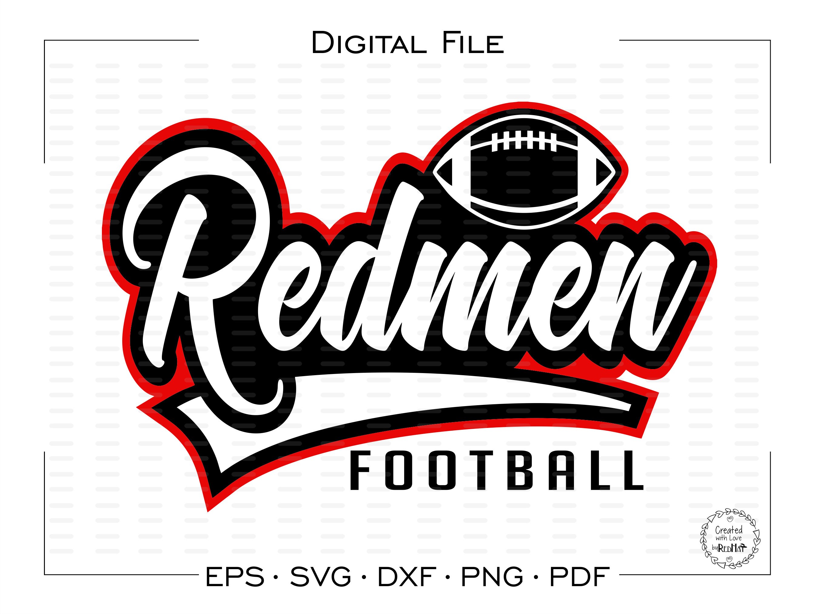 Redmen Football svg Redman Football svg Football svg | Etsy