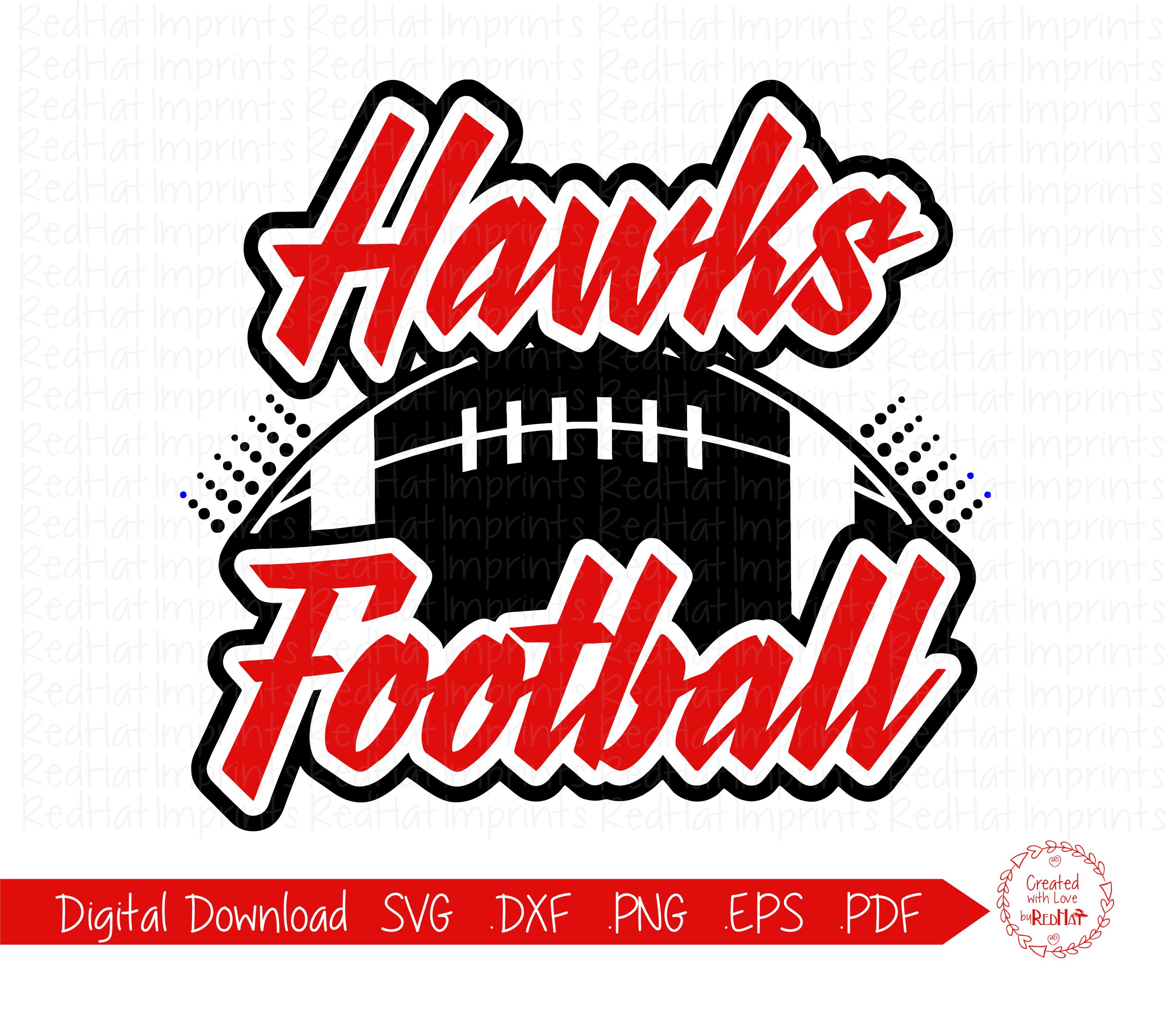 Football svg Hawk Football svg Hawks Football svg Football | Etsy