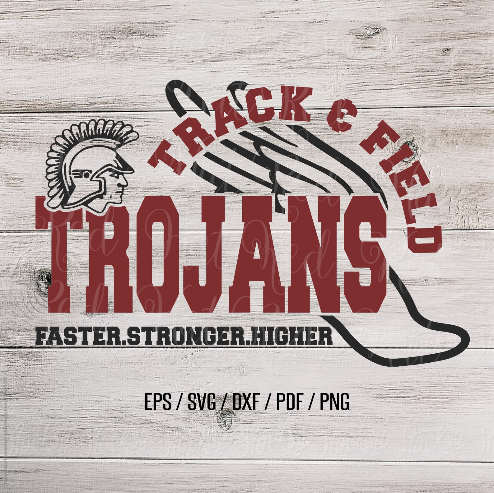 Trojans Trojan Track & Field Clipart SVG EPS PDF dxf png | Etsy