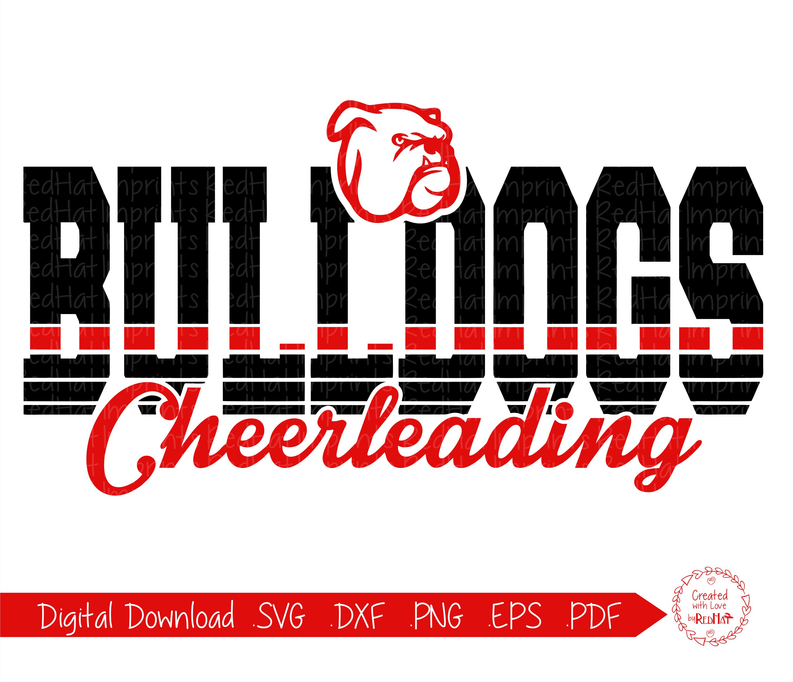 Bulldog Cheerleading svg Bulldog Cheerleading Cheerleader | Etsy