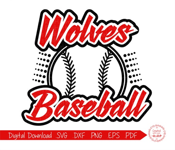 Wolves Baseball svg Wolve Baseball svg Wolf Baseball svg | Etsy