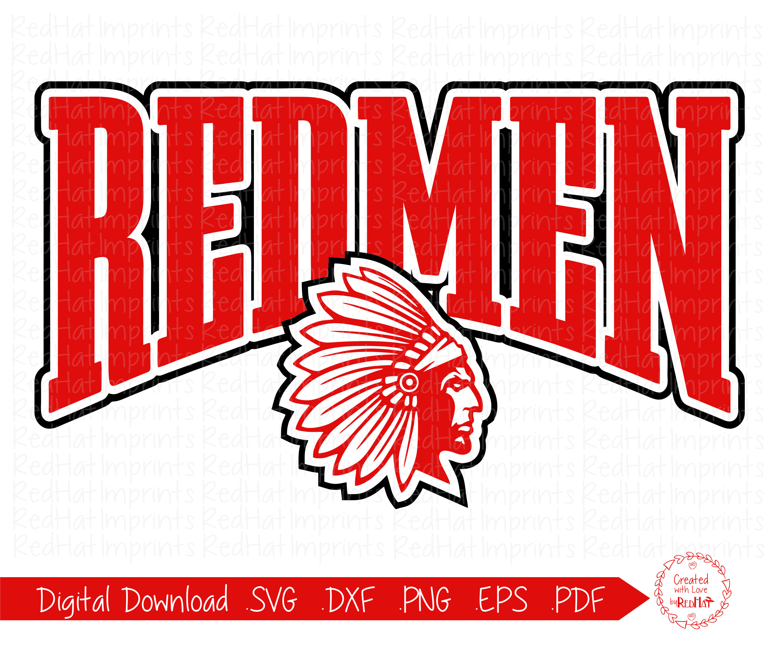 Redman svg Redmen svg Redmen Redman Mascot svg dxf eps | Etsy