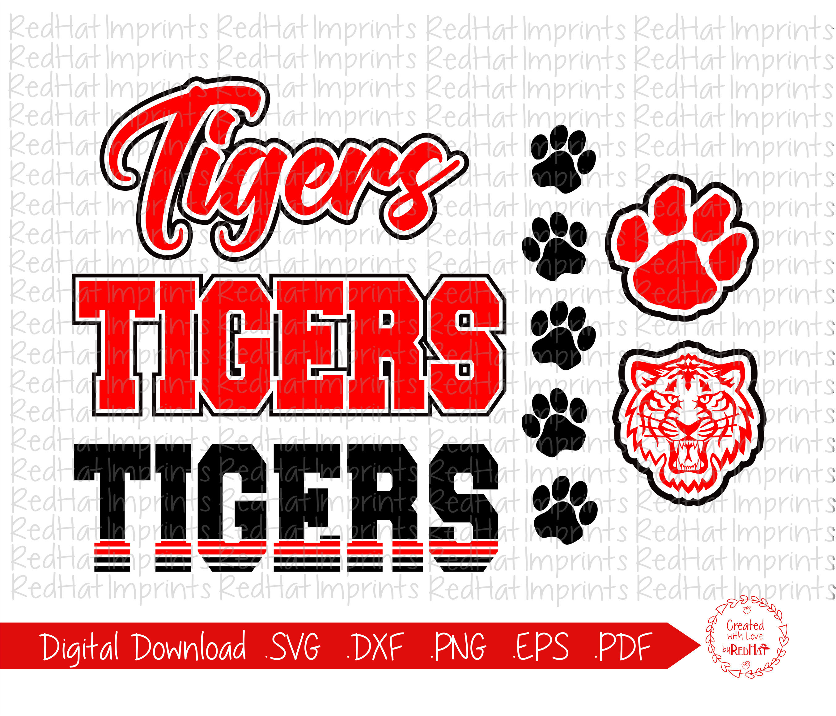 Tiger svg Tigers svg Tiger Tigers Script Full Block | Etsy