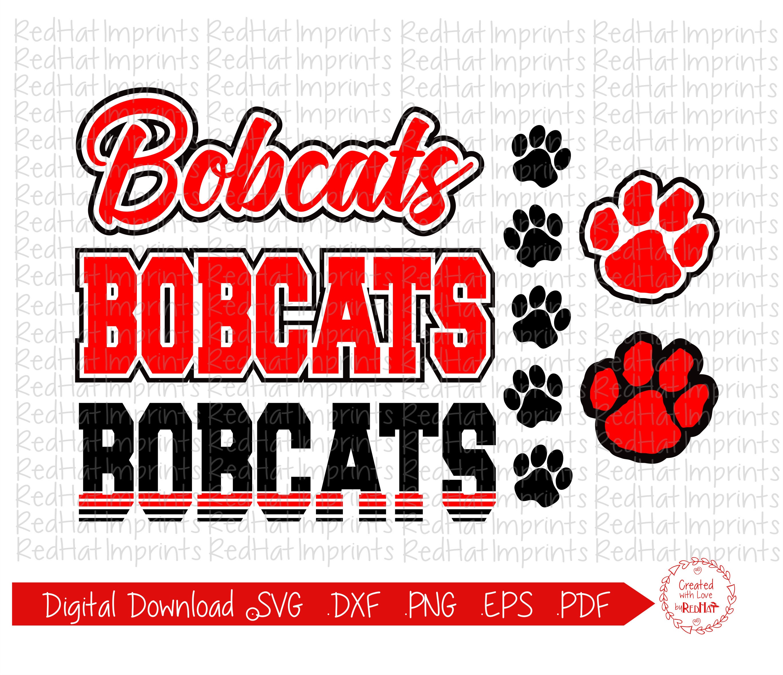 Bobcat svg Bobcats svg Bobcat Bobcats Script Full Block | Etsy