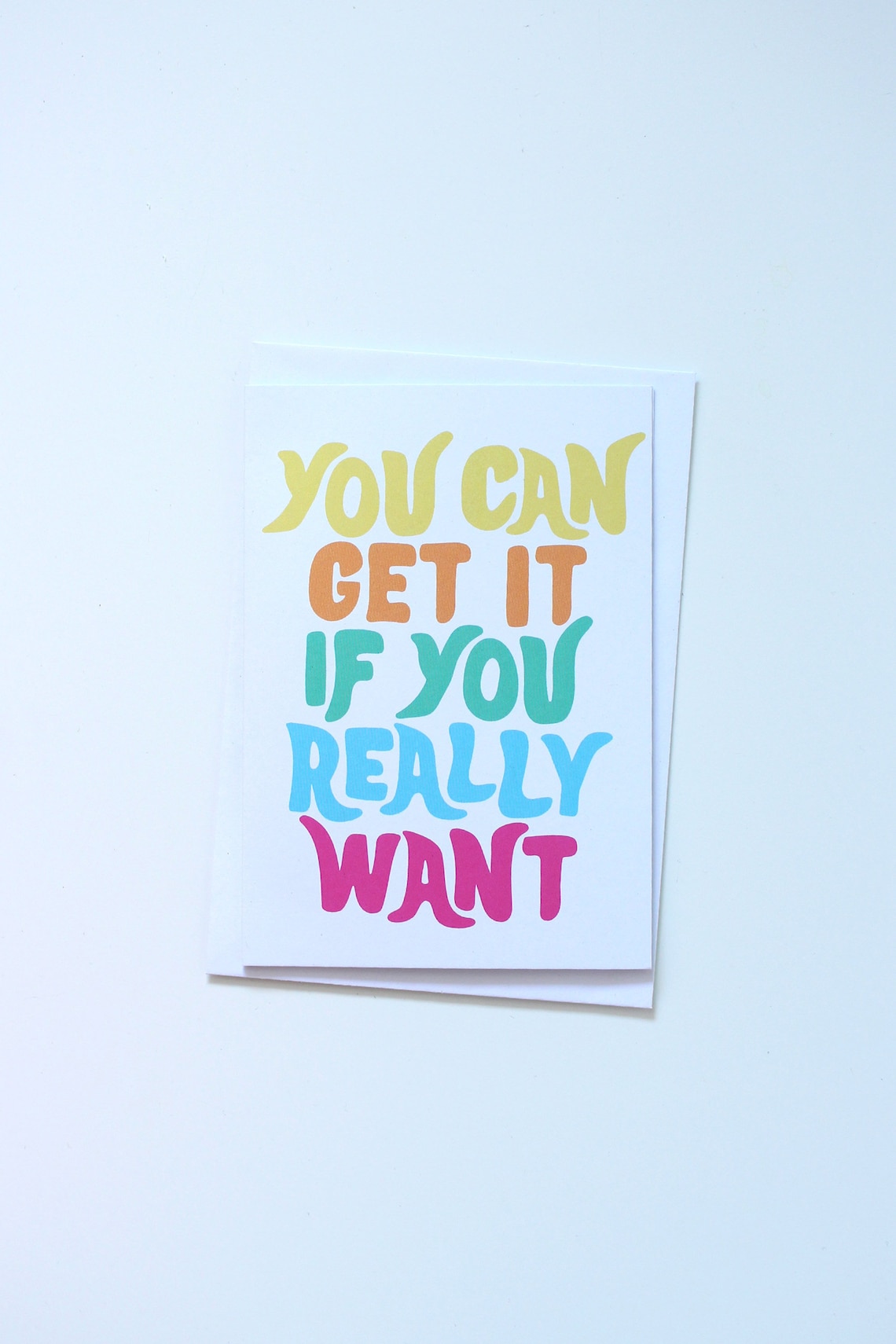 You Can Get it if You Really Want Card Caribbean Greeting | Etsy