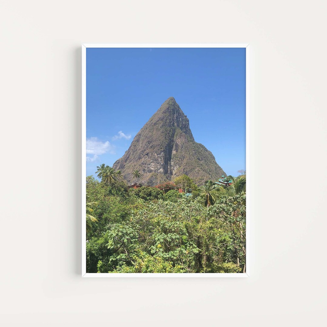 St Lucia Pitons Photographic Print - Fine Art Print - Giclée - Home ...