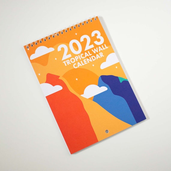 Tropical Wall Calendar 2023 Inspired by the Caribbean - Etsy
