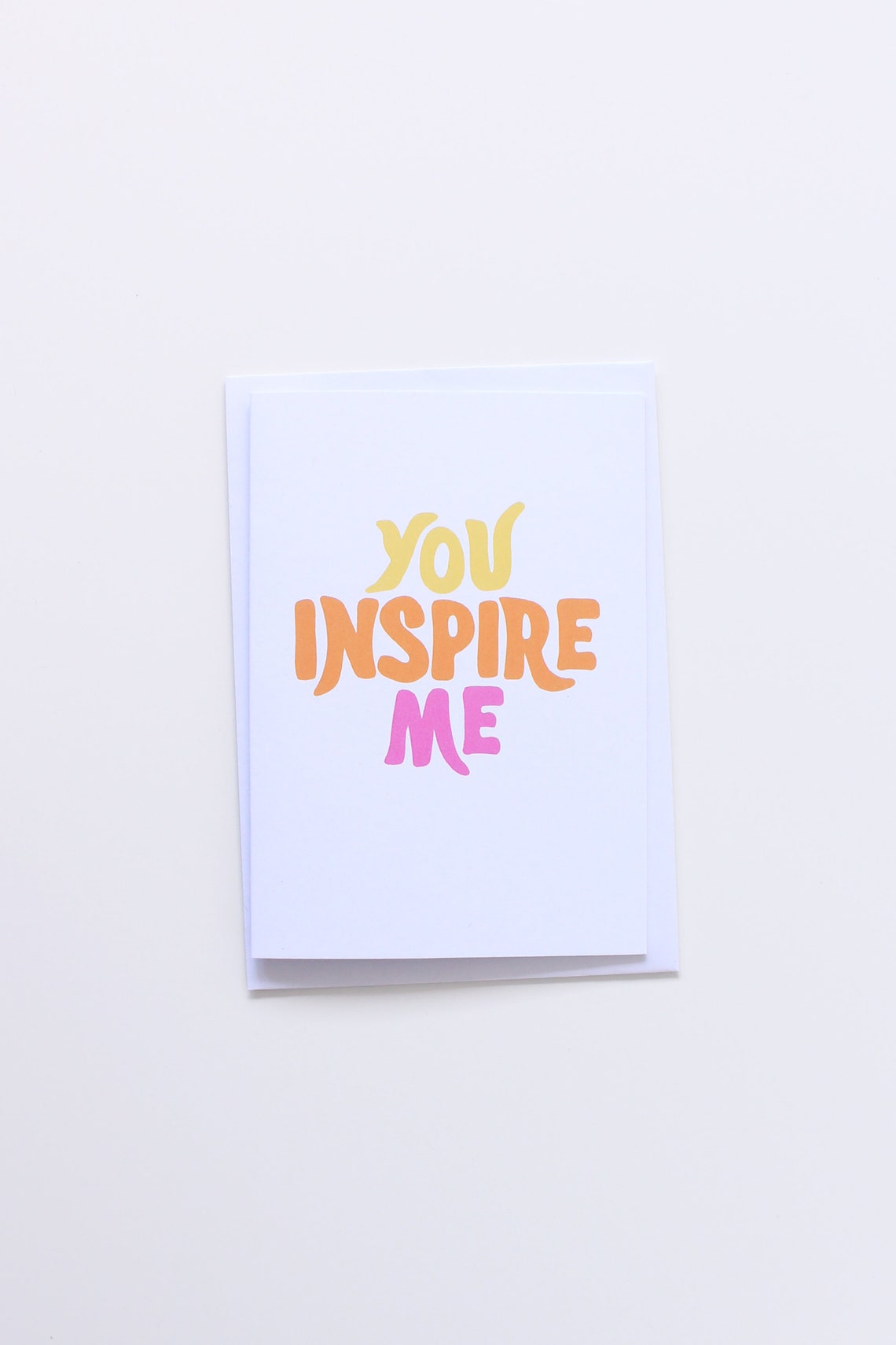 You Inspire Me Card Uplifting Card Bright Tropical | Etsy