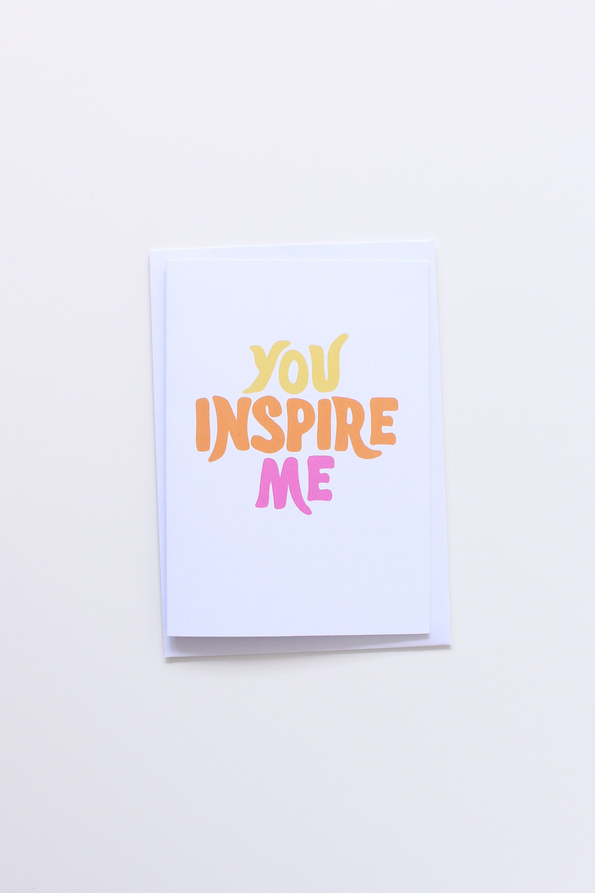 You Inspire Me Card Uplifting Card Bright Tropical | Etsy