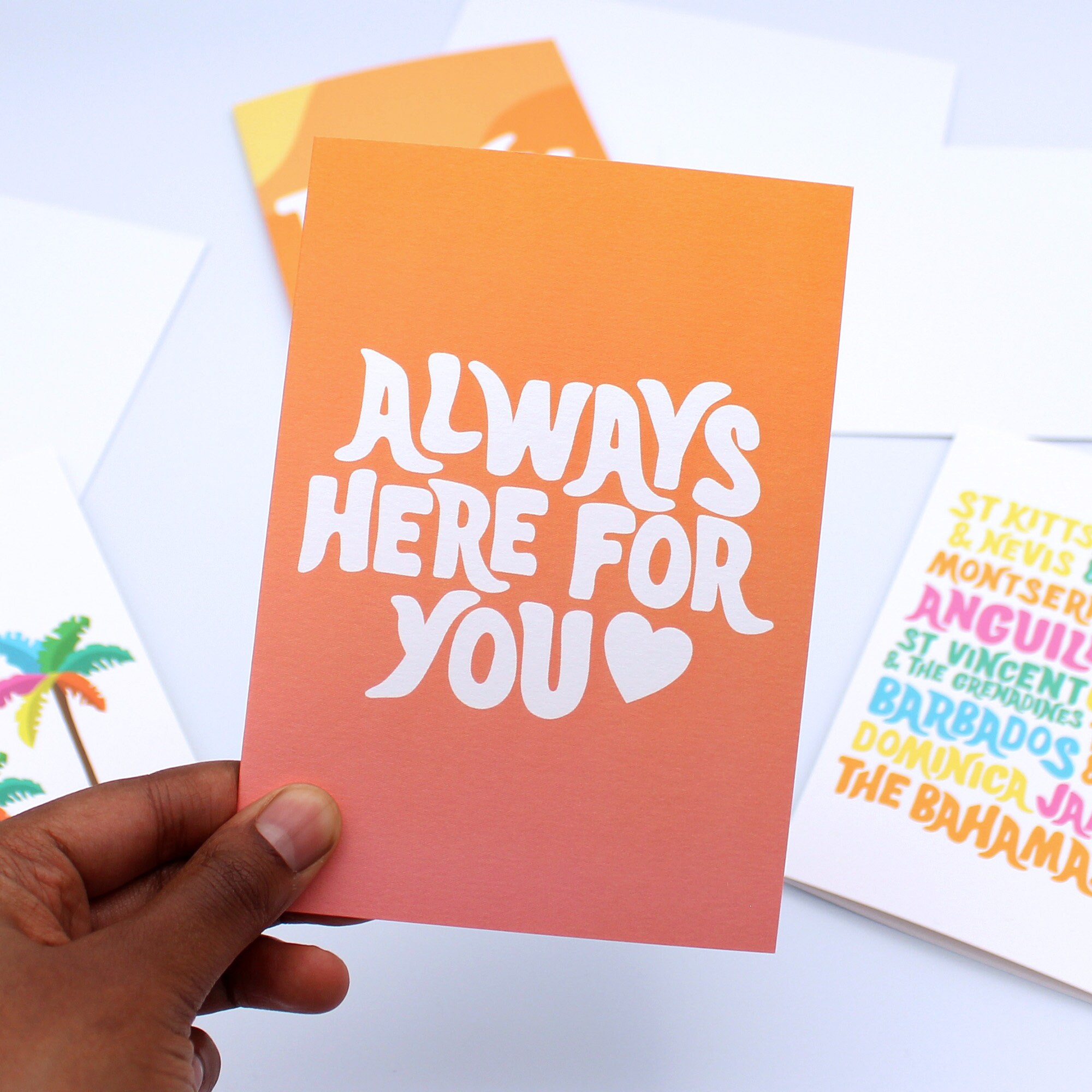 Always Here for You Card Uplifting Card Bright Tropical Caribbean ...