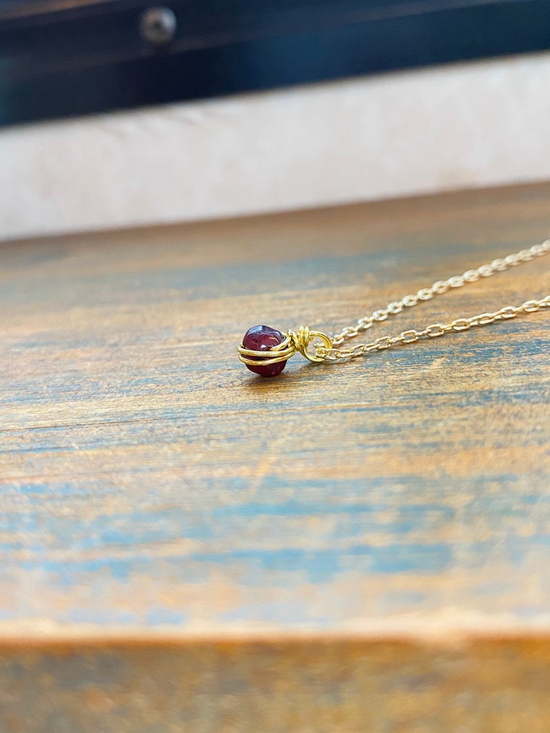 January Birthstone Necklace - Etsy