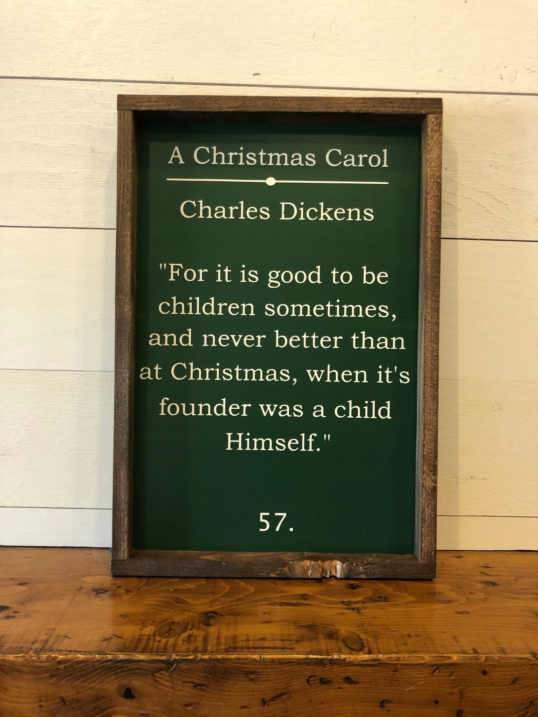 A Christmas Carol Book Page Sign - Etsy