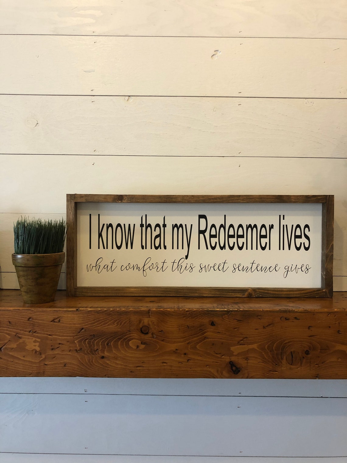 I Know That My Redeemer Lives Sign - Etsy