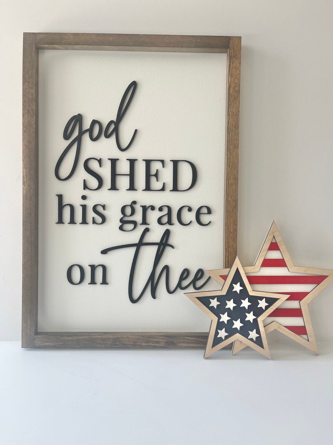 God Shed His Grace on Thee - Summer - 4th of July - Patriotic - Lyrics ...