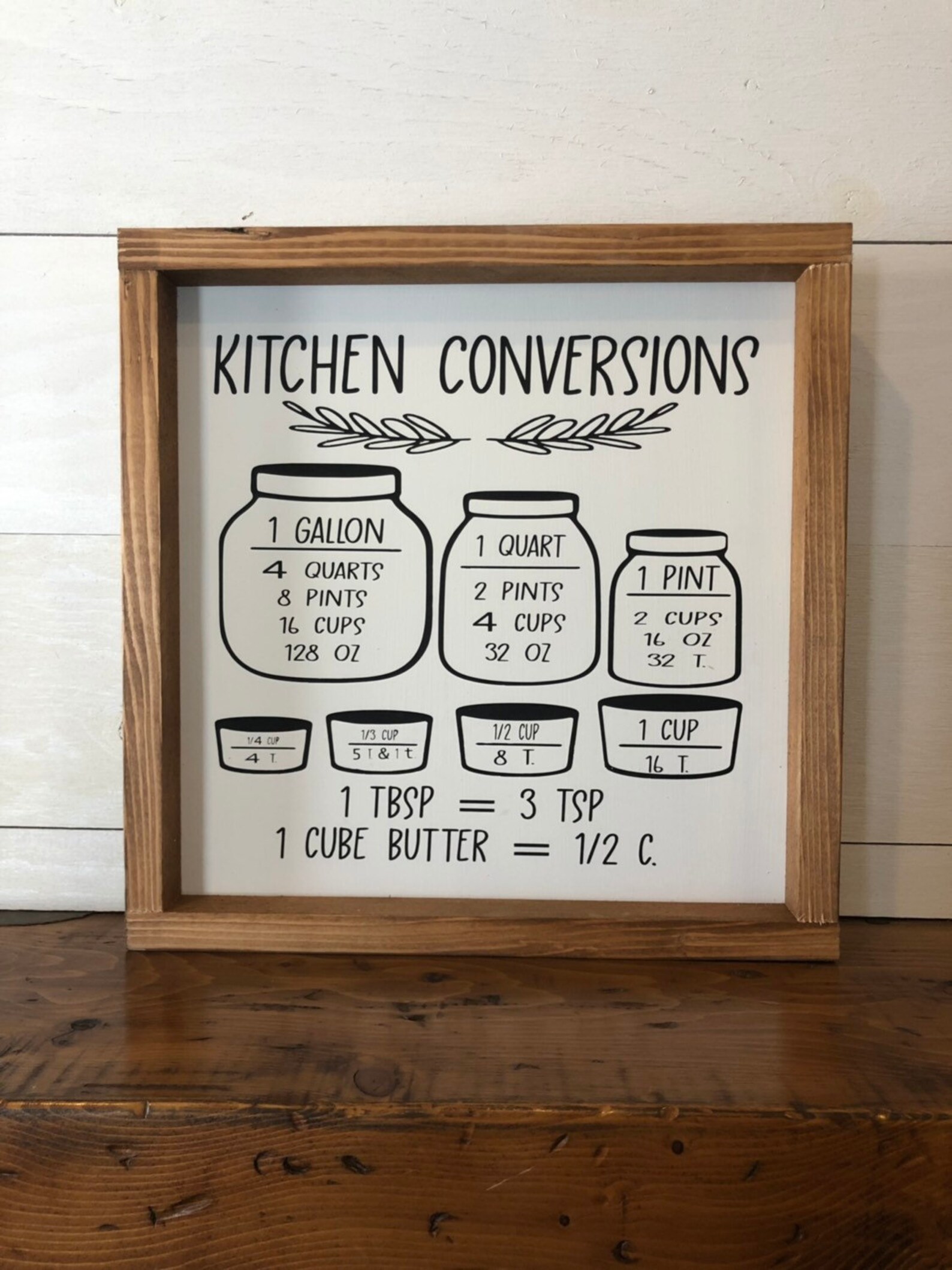 Kitchen Conversions Sign - Etsy