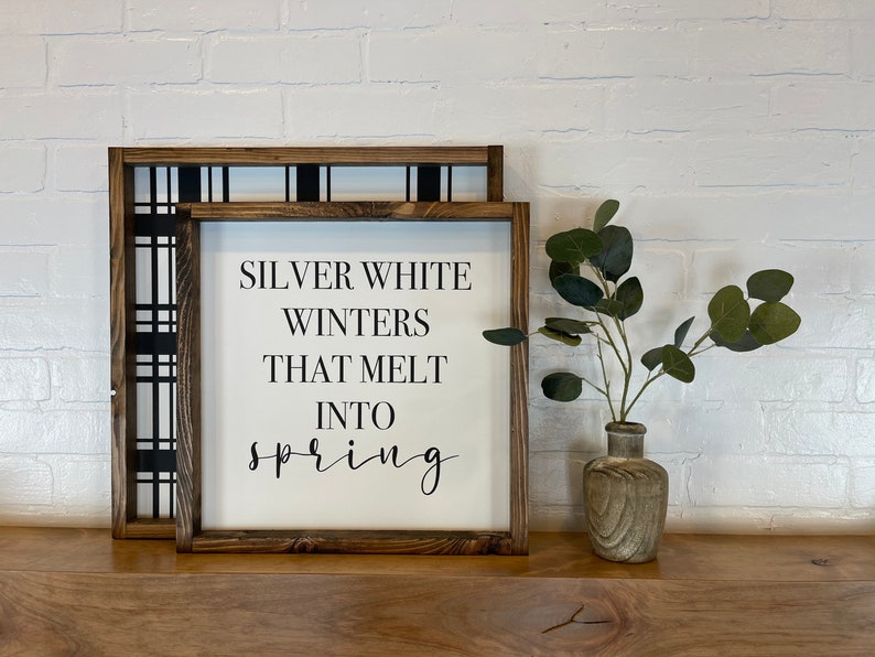 Plaid Layering Sign - Framed Farmhouse Sign - Stack - Layer Signs ...