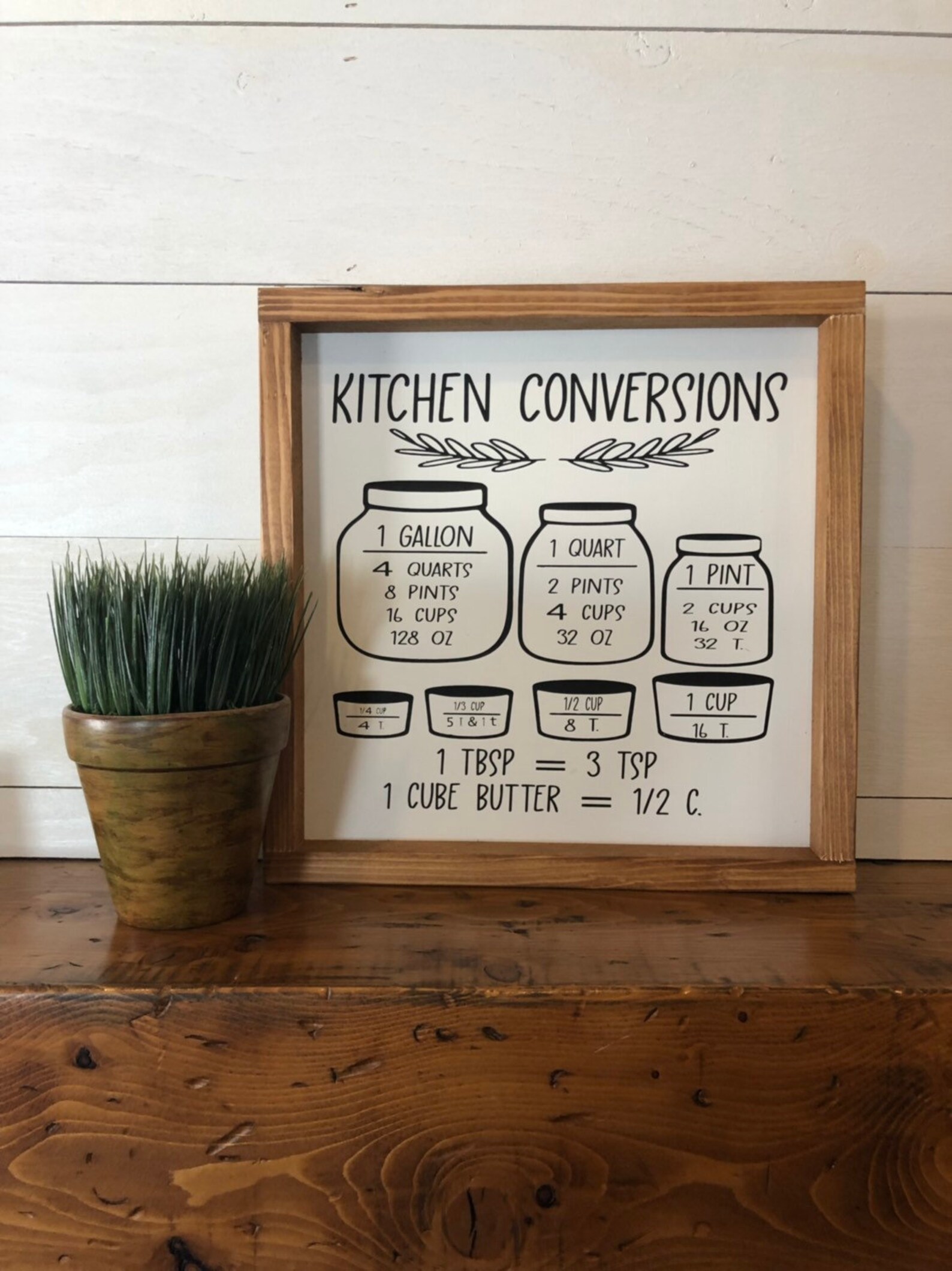 Kitchen Conversions Sign - Etsy