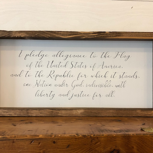 Pledge of Allegiance - Etsy