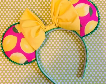 Lemon Mickey Ears Summer Mickey Ears Lemon Ears Lemon - Etsy