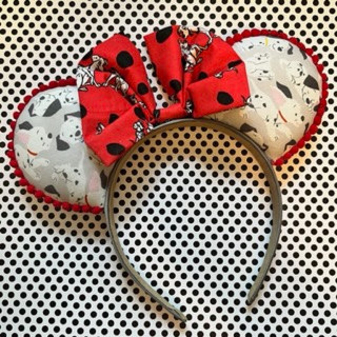 101 Dalmatians Red White and Black Ears Headband - Etsy
