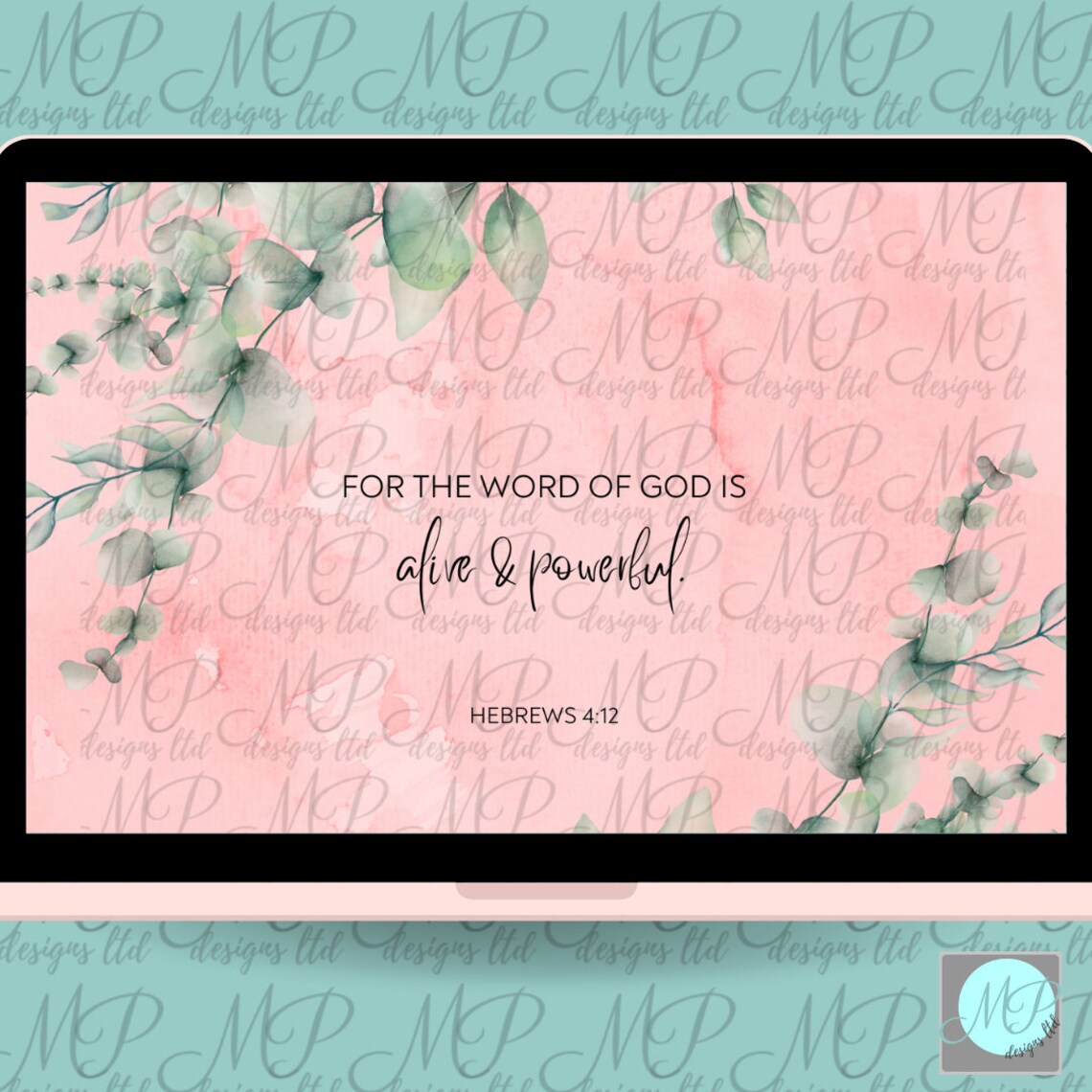 Bible Verse Desktop Wallpaper-hebrews 4:12 - Etsy