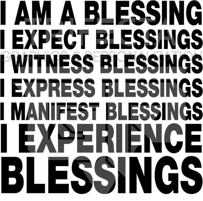 I AM A BLESSING SVG - Etsy