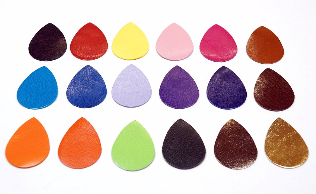 Leather Teardrop Shapes - in Various Sizes and Colors! Craft and ...