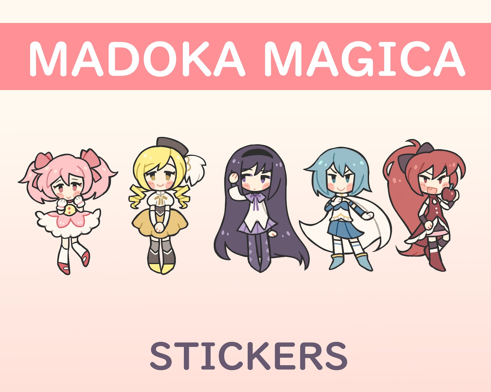 Madoka Magica Vinyl 2' Stickers - Etsy