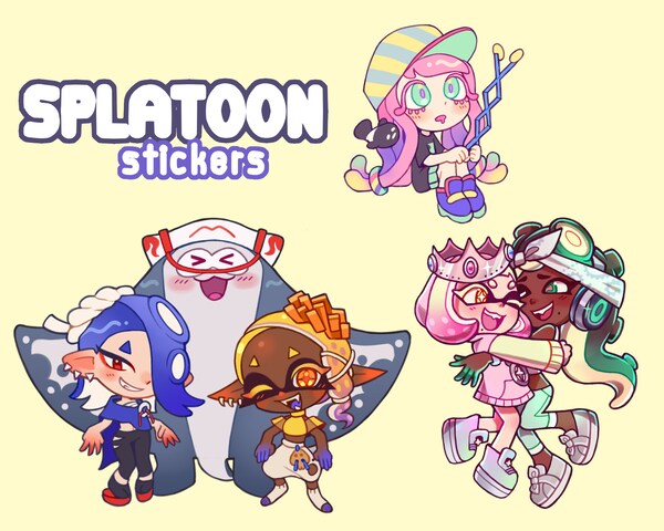 Splatoon Stream Overlay Package Animated Screens Overlays - Etsy Canada