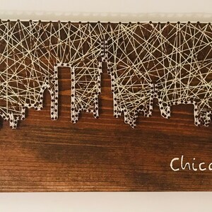 Chicago Skyline String Art - Etsy