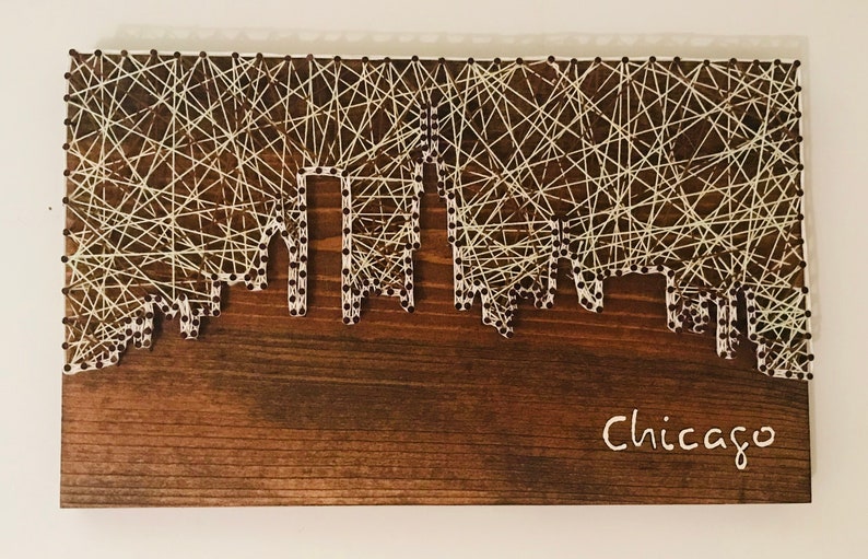 Chicago Skyline String Art - Etsy