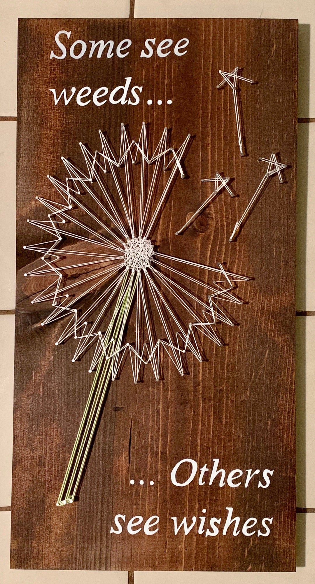 Dandelion String Art - Etsy