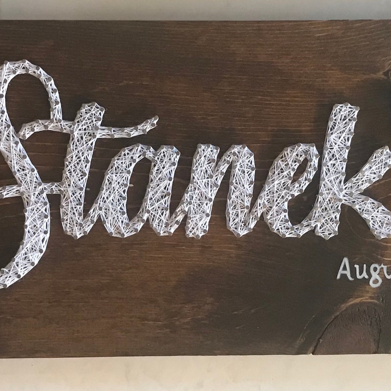 Name String Art - Etsy