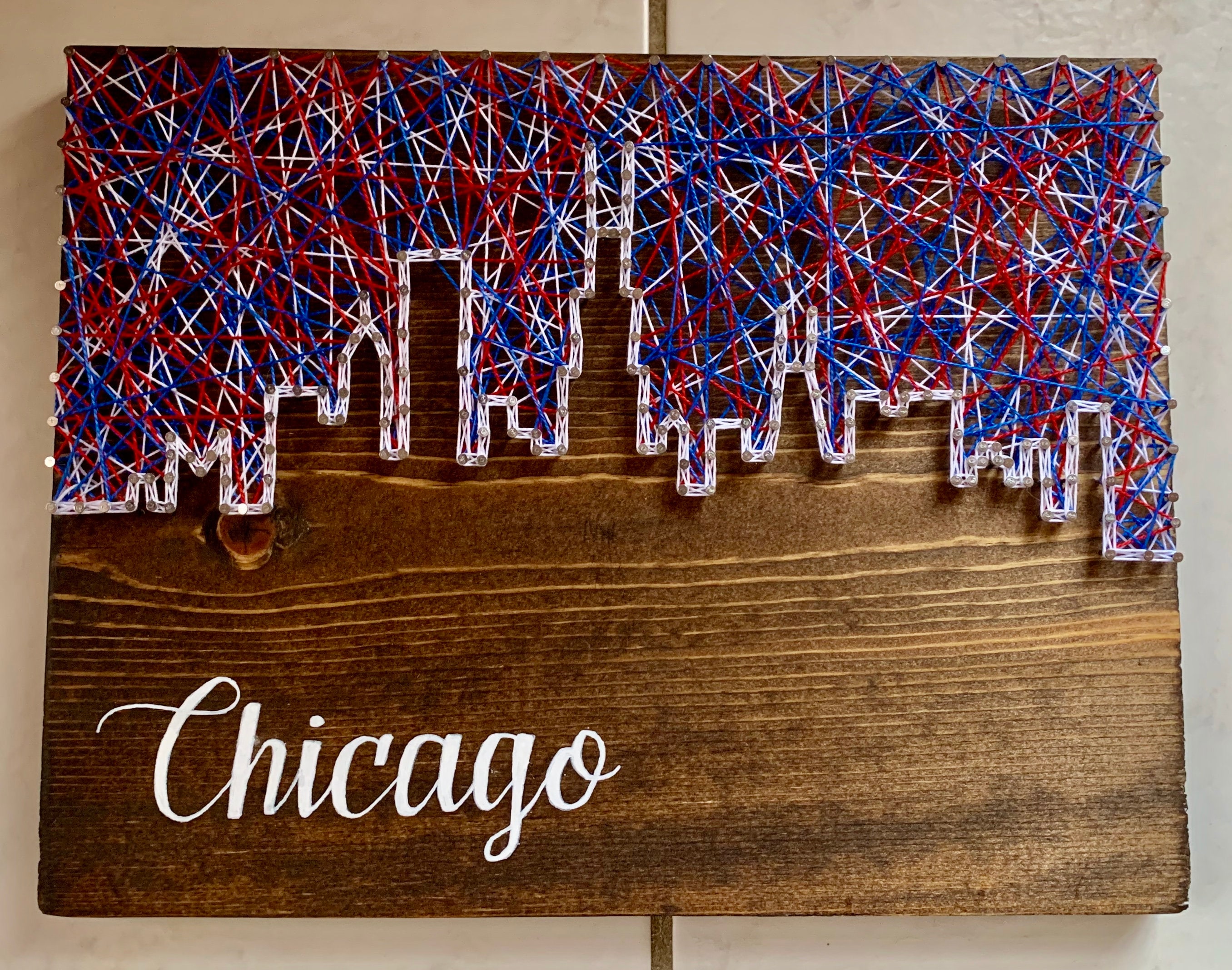 Chicago Skyline String Art - Etsy