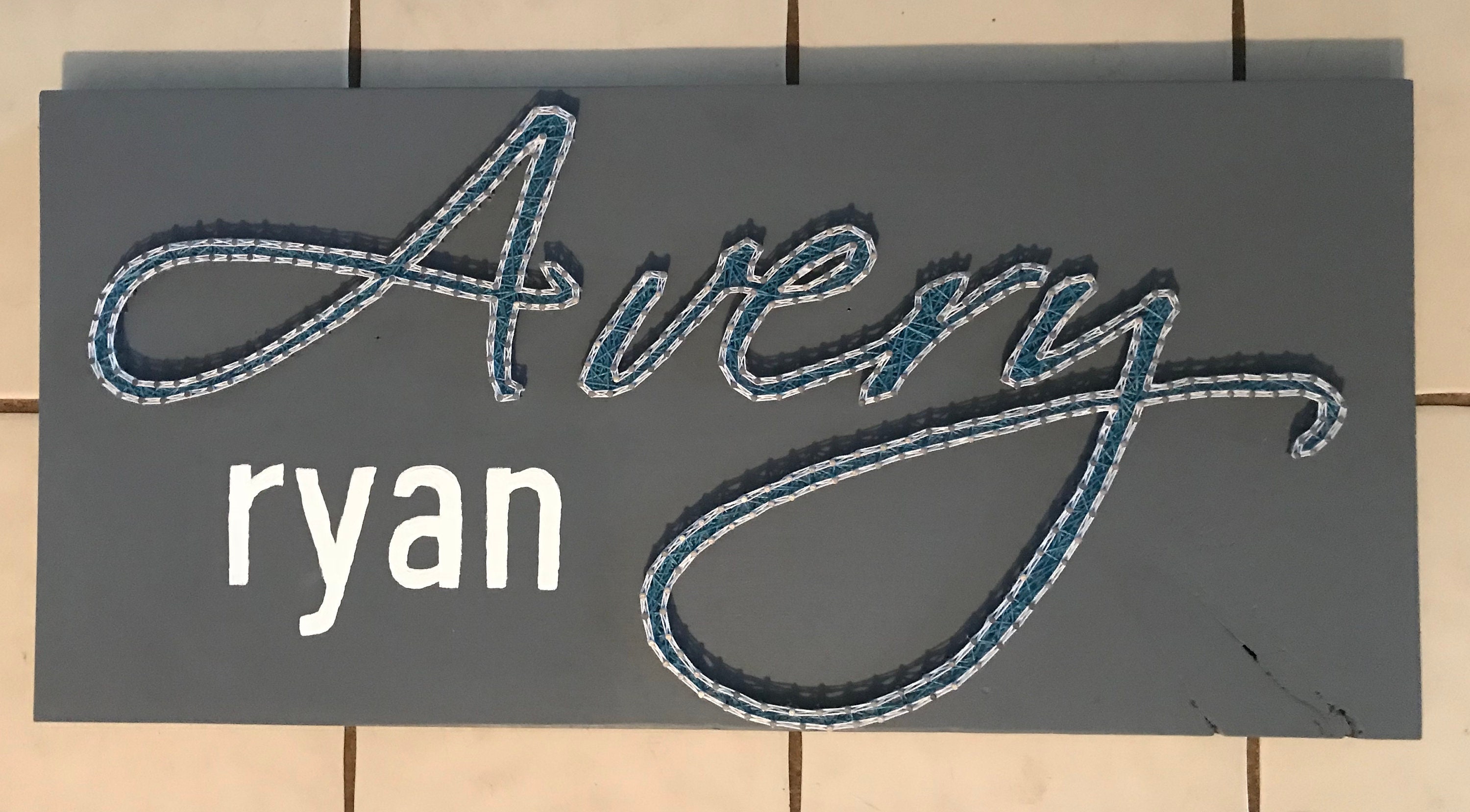Name String Art 24x12 - Etsy