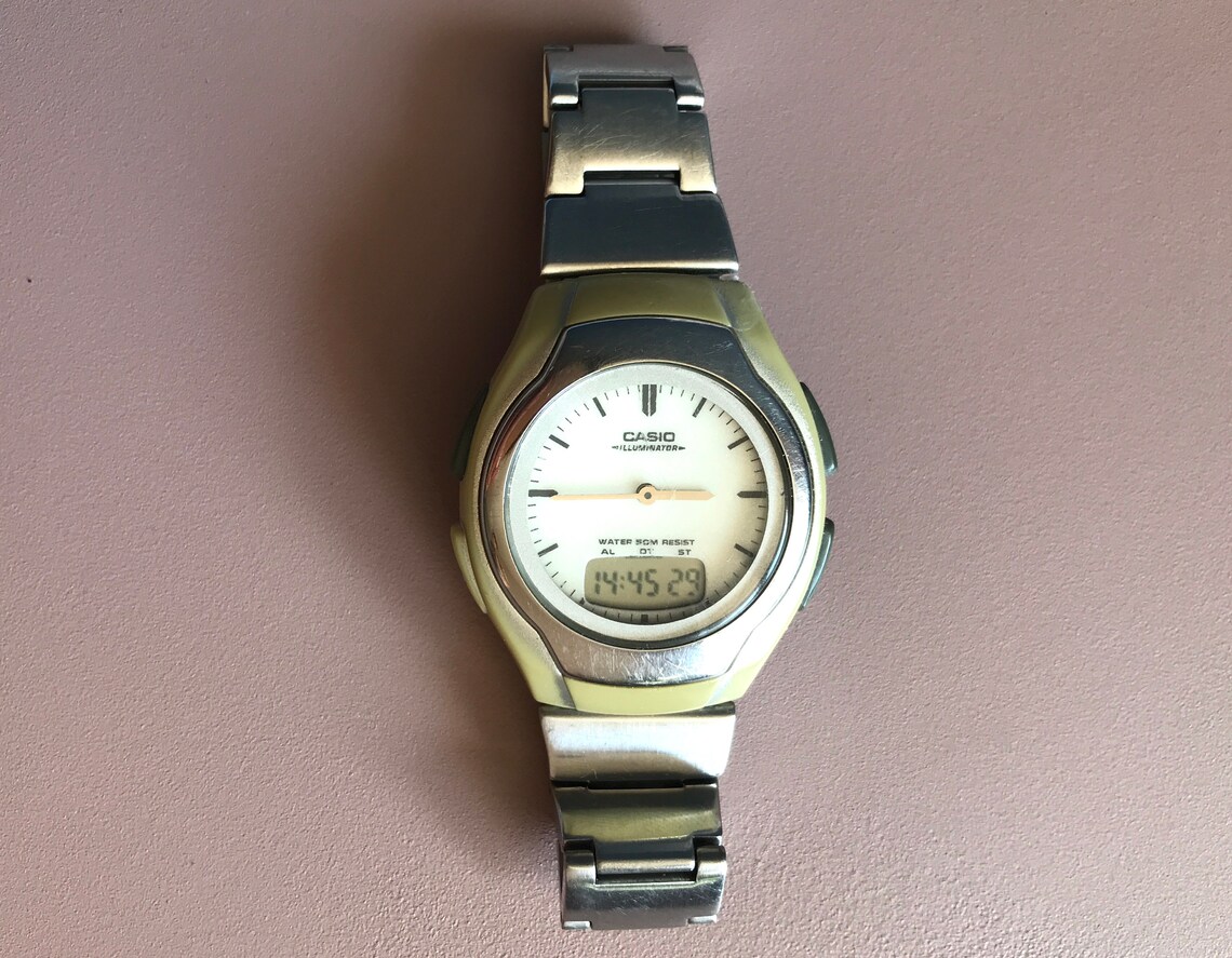 Vintage Casio Illuminator AW-E10 Digital Dual Time/ Quartz | Etsy