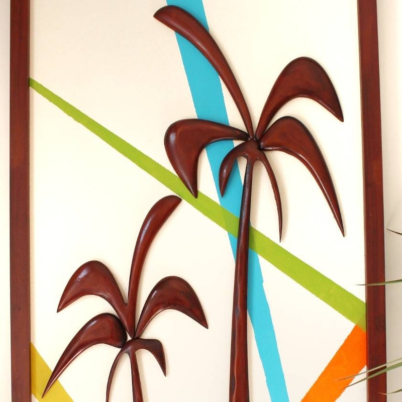 Palm Tree Mod Art - Etsy