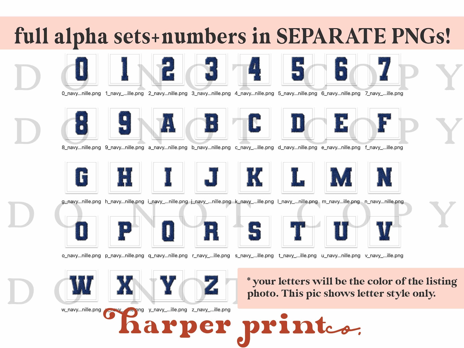 Faux Chenille Alphabet PNG Varsity Letters Halloween Clipart - Etsy