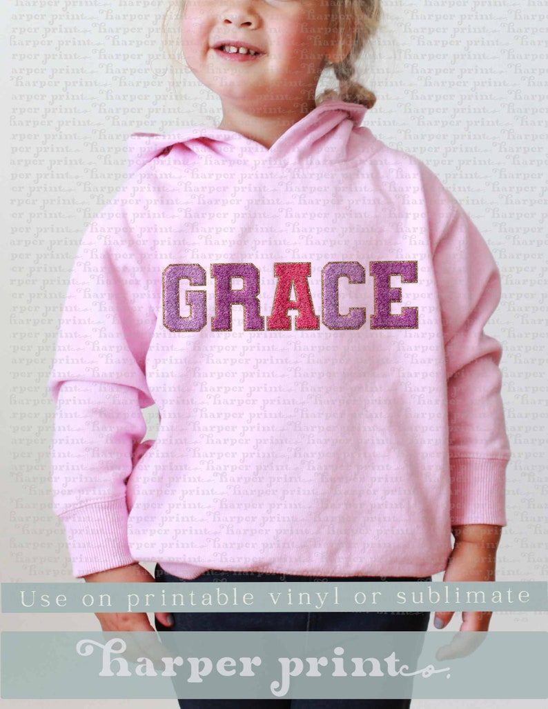 Valentines Faux Chenille Alphabet PNG Varsity Letters - Etsy