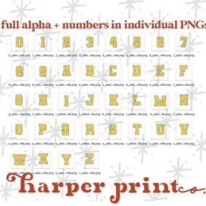 Varsity Letters Faux Chenille Alphabet PNG, Patches, Sublimation ...