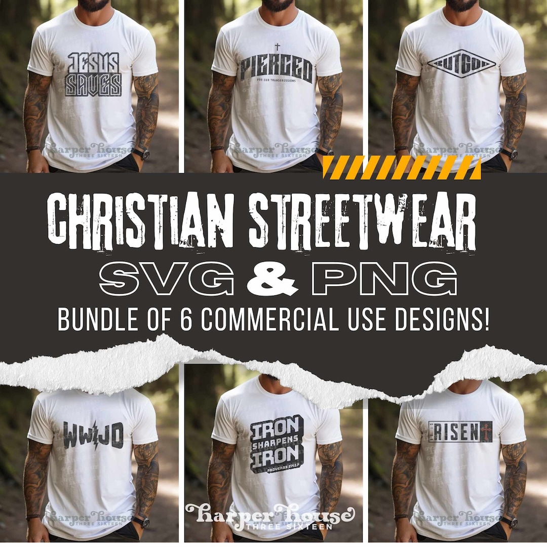 Christian SVG Bundle Mens SVG Faith SVG for Shirts Christian Streetwear ...