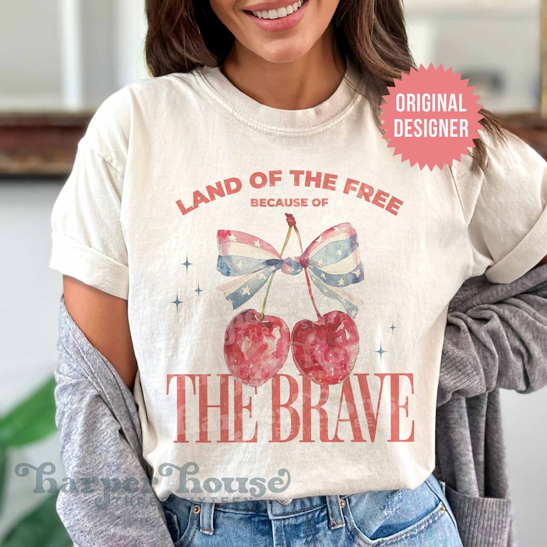 Coquette PNG Cherry Watercolor Sublimation Designs 4th of July Png ...