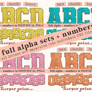 Faux Chenille Alphabet PNG Varsity Letters, Sublimation Designs ...