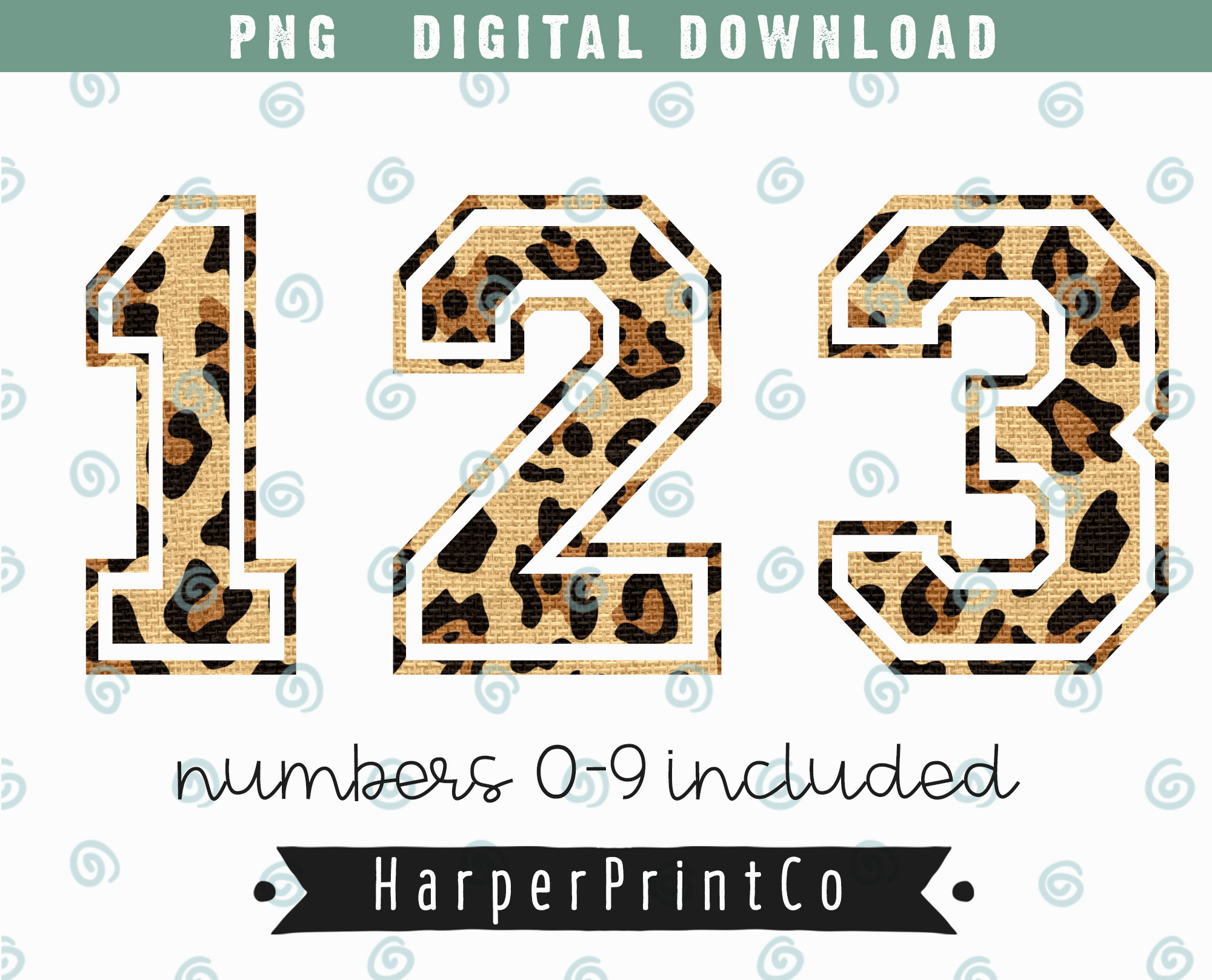 Clip Art & Image Files Paper, Party & Kids Embellishments Leopard ...