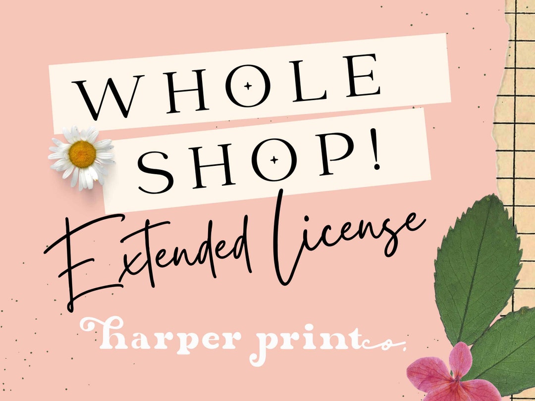 WHOLE SHOP Commercial Use Extended License for All Current and Future ...