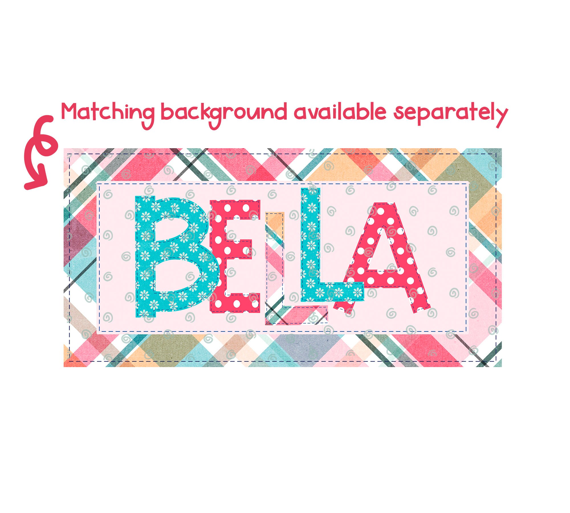 Alphabet PNG Faux Applique Font Letters Sublimation Designs - Etsy