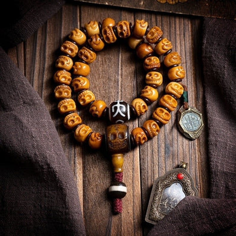 The Sacred Core of Kapala Mala Beads - Etsy