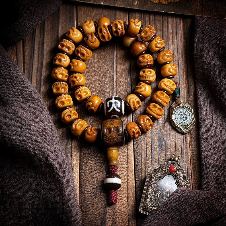 The Sacred Core of Kapala Mala Beads - Etsy