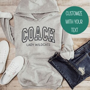 Personalized Embroidered Coach Sweatshirt, Gift for New Coach, Soccer ...